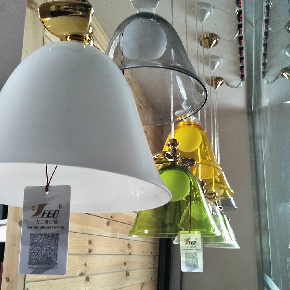 Moooi bell lamp small smoke glass pendant lamp – One Two modern ...