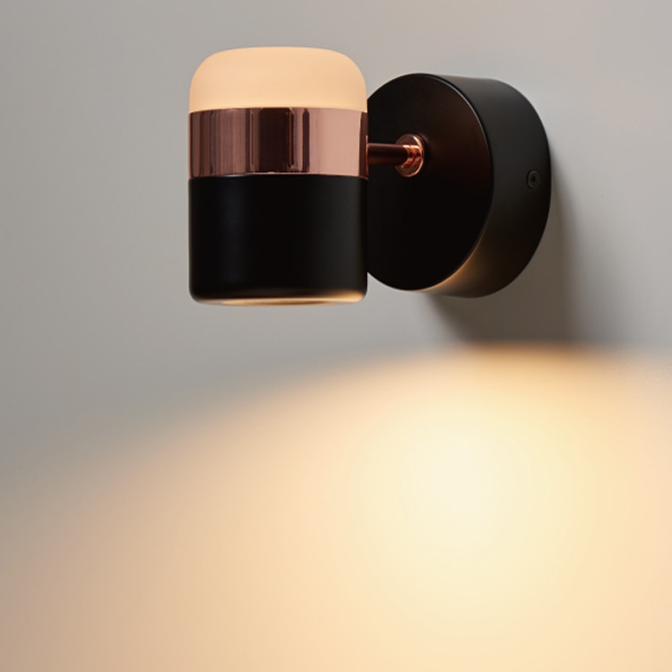 seed design ling led wall LAMP Black+Copper – One Two modern lighting ...