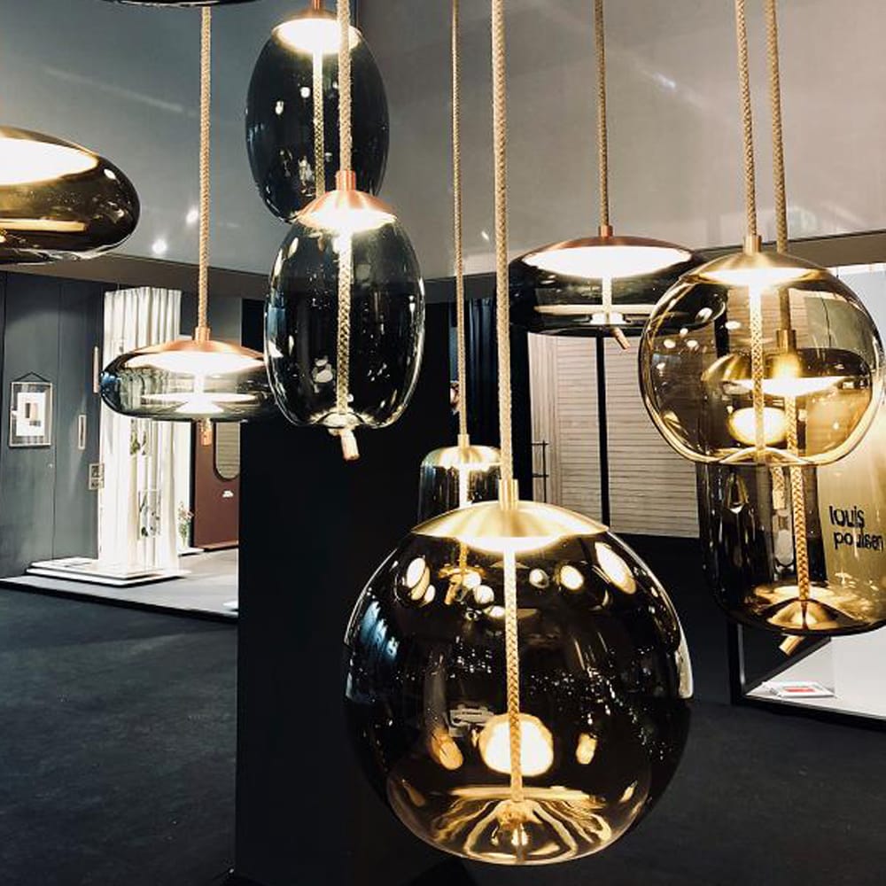 Brokis knot Amber glass pendant lamp C – One Two modern lighting factory