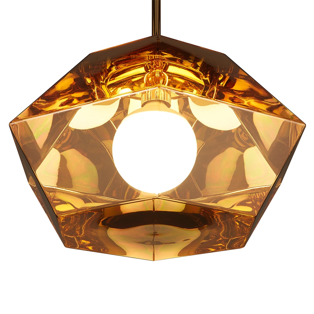 Tom Dixon CUT SMALL PENDANT lamp Amber – One Two modern lighting factory