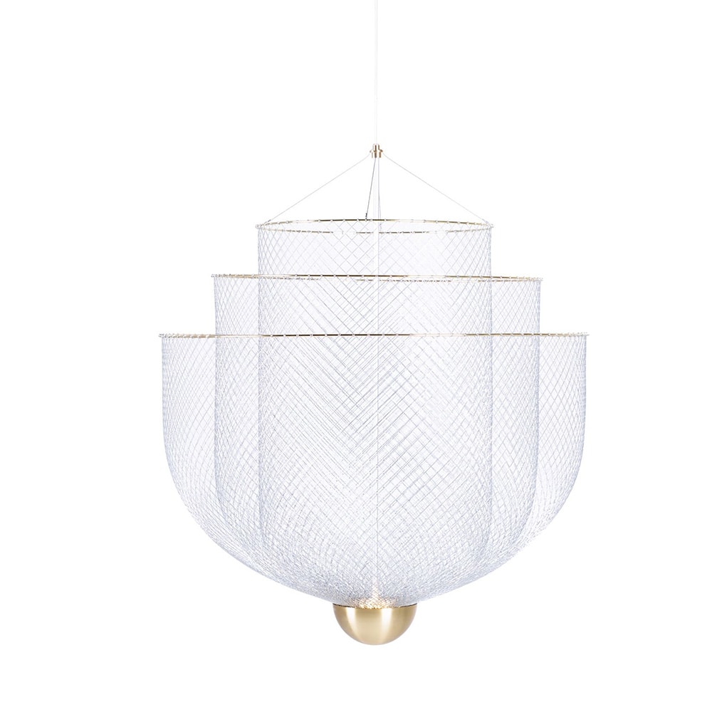 Moooi Meshmatics chandelier chrome – One Two modern lighting factory