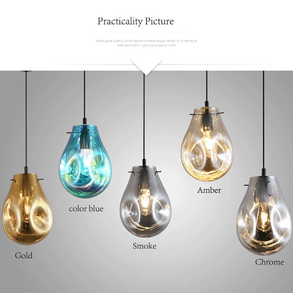 Bomma soap Blue Pendant lamp – One Two modern lighting factory